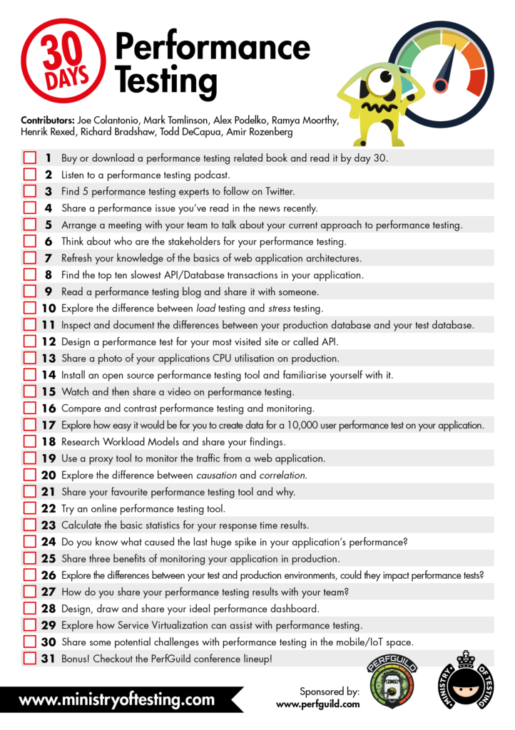 Desafío 30 días de pruebas de performance de Ministry of Testing ...